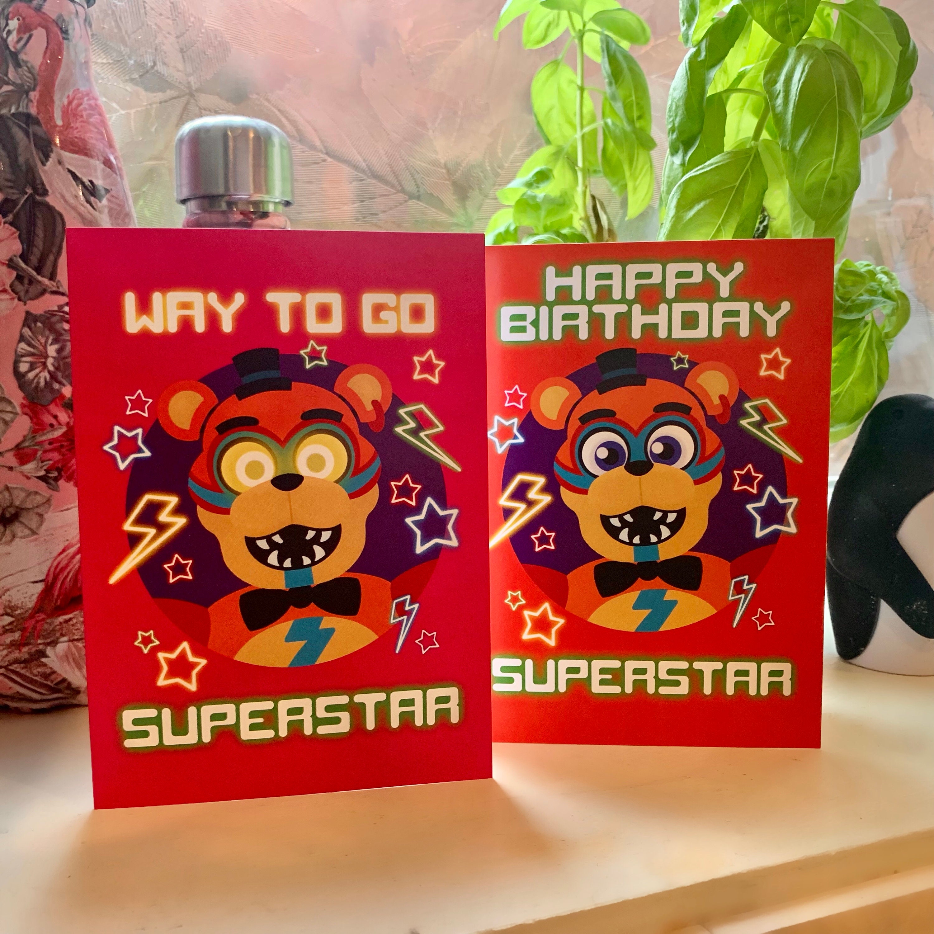 FNAF Security Breach Birthday Cards | Etsy UK