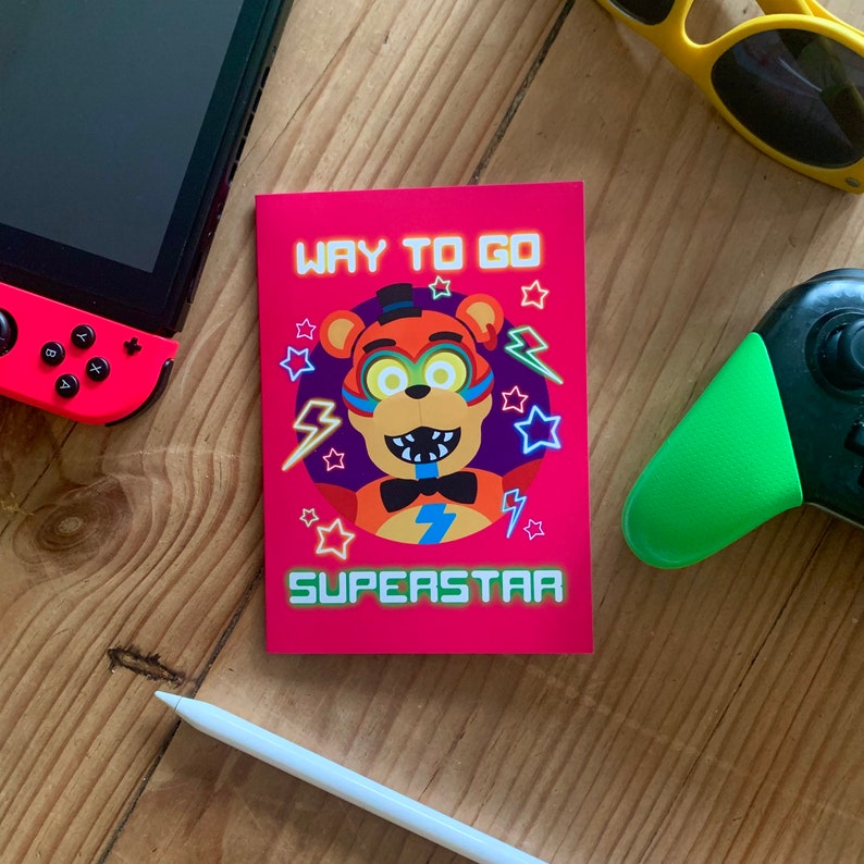 FNAF Security Breach Birthday Cards - Etsy