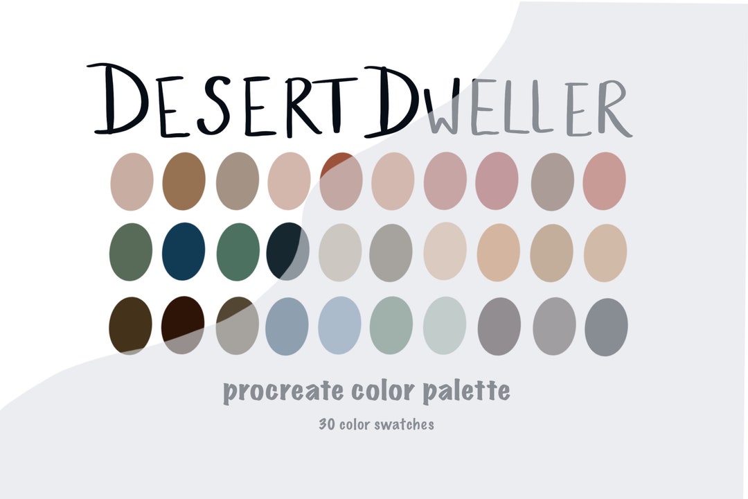 Desert Dweller Procreate Color Palette - Etsy