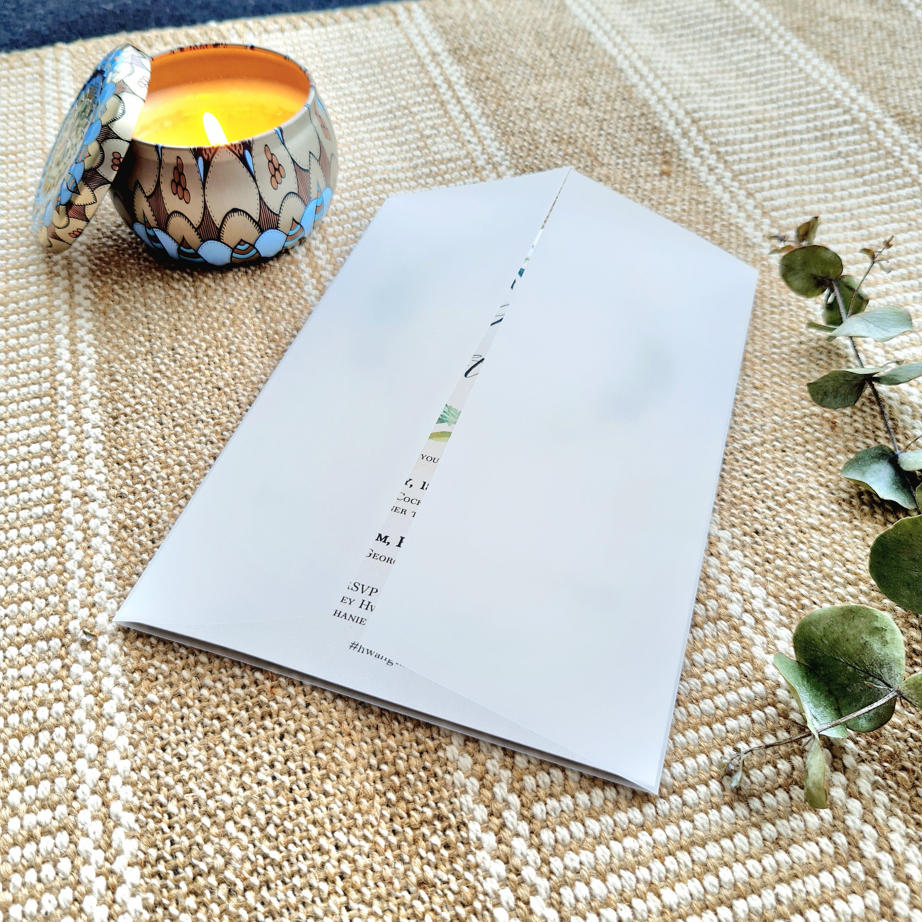 Prefolded Vellum Jacket 5x7 Invitation for DIY Wedding Vellum - Etsy