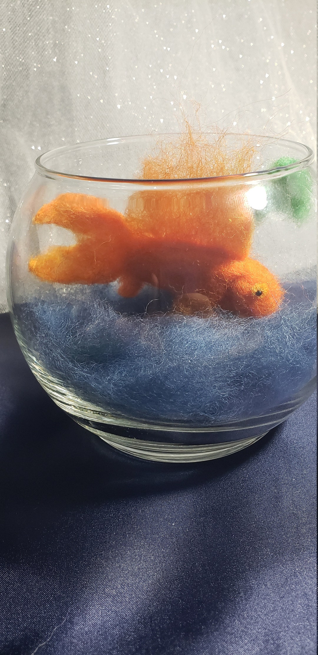 Needle Felt Goldfish in a Bowl - Etsy