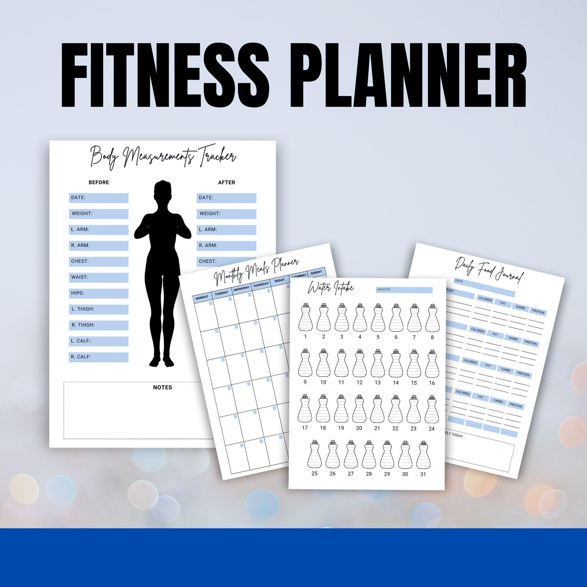 Fitness Planner | Undated Fitness Planner | Exercise Planner | Digital ...