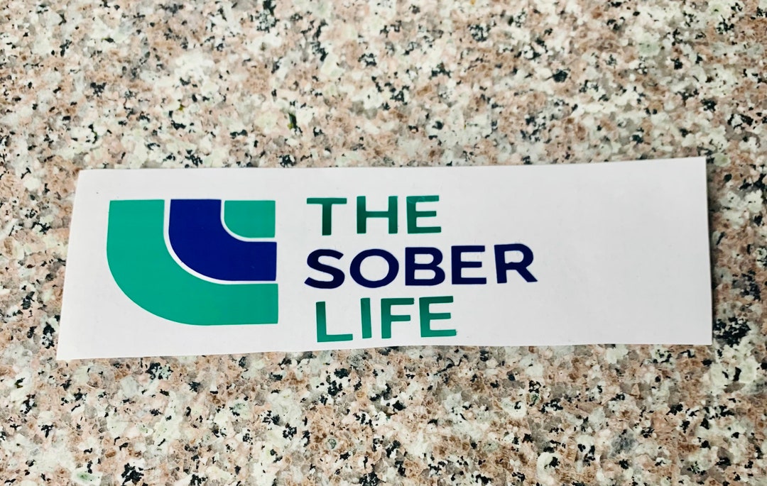The Sober Life Decal Simple Vinyl Decal Sobriety Decal Sticker - Etsy