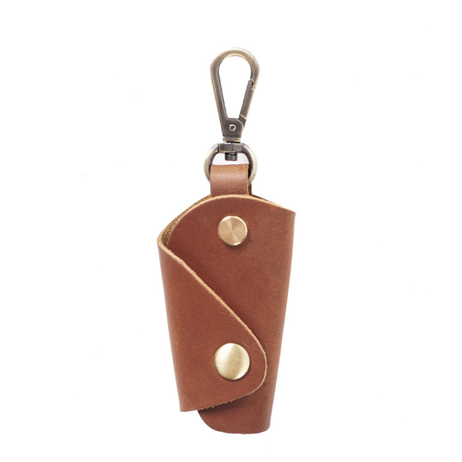 Premium Leather Key Ring Pouch - Compact and Stylish Key Holder for ...