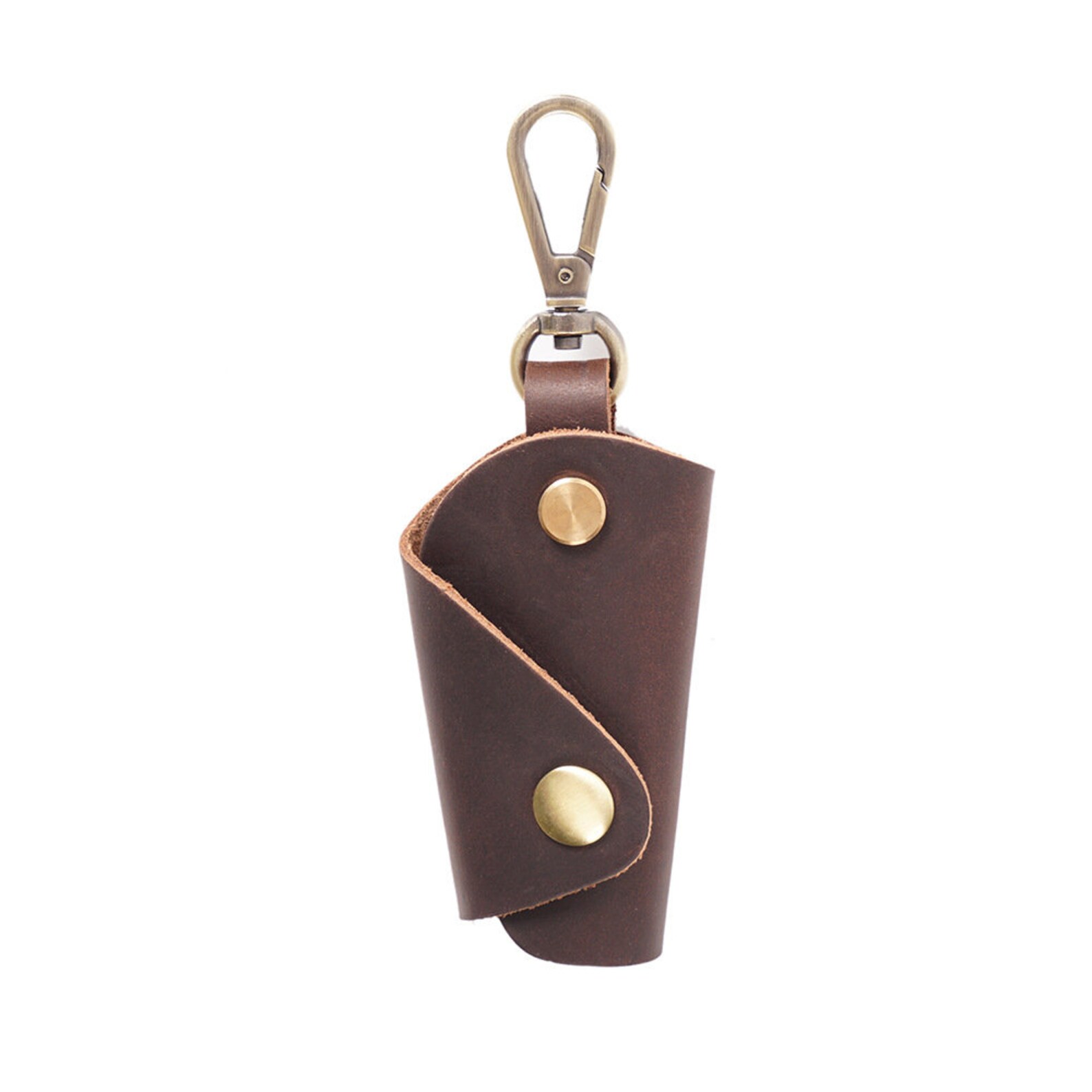 Premium Leather Key Ring Pouch - Compact and Stylish Key Holder for ...