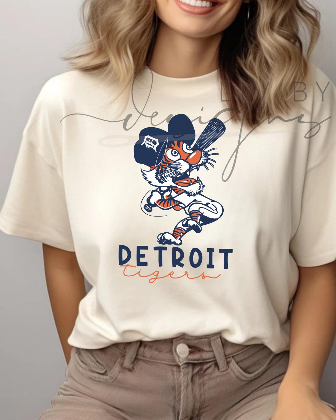 Detroit Tigers Retro Baseball Shirt | Comfort Colors Vintage Tiger Tee ...