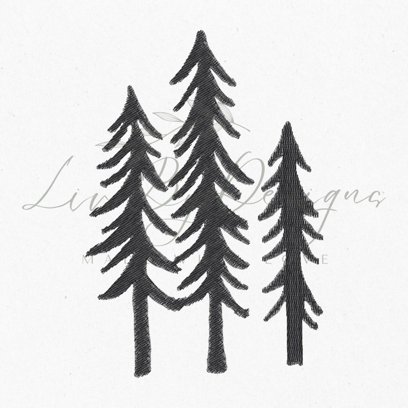 Evergreen Tree Dst - Etsy