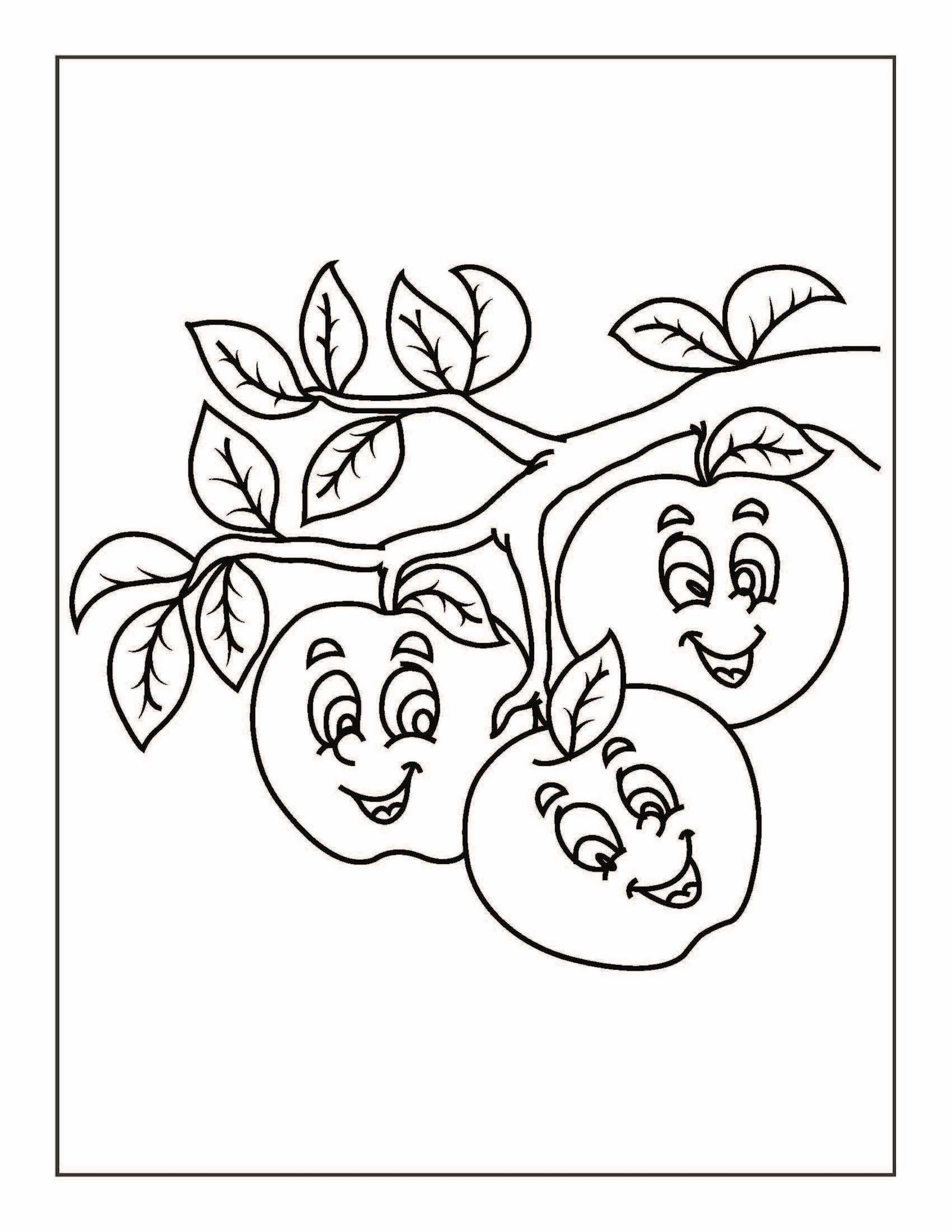 Kids Farm Animals and Fruit & Veggie Coloring Sheets - Etsy