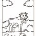Kids Farm Animals and Fruit & Veggie Coloring Sheets - Etsy