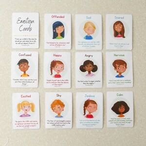 Christian Feeling and Emotion Cards Cards and Poster Feelings Emotions ...