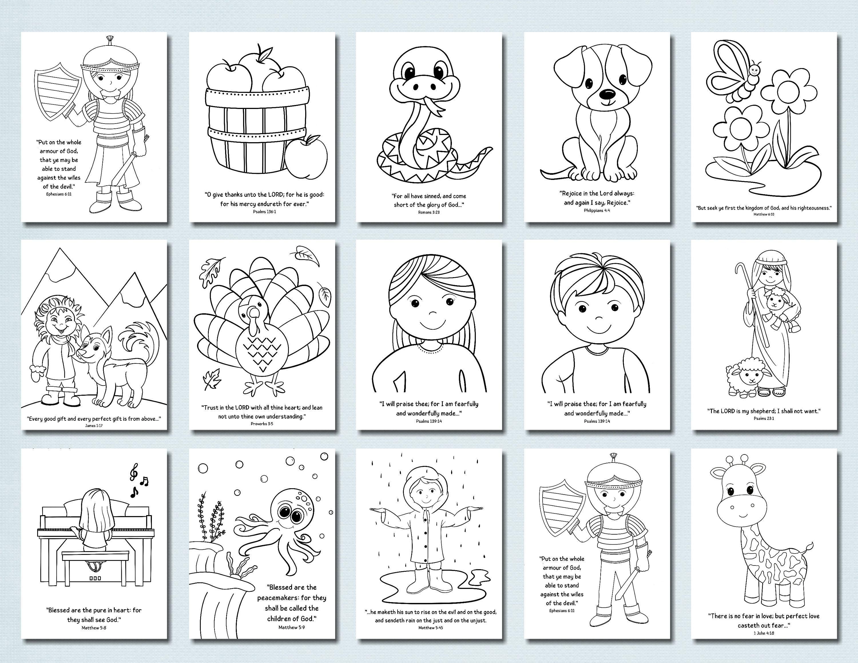 38 Bible Verse Coloring Pages | Scripture Verse Coloring | Sunday ...