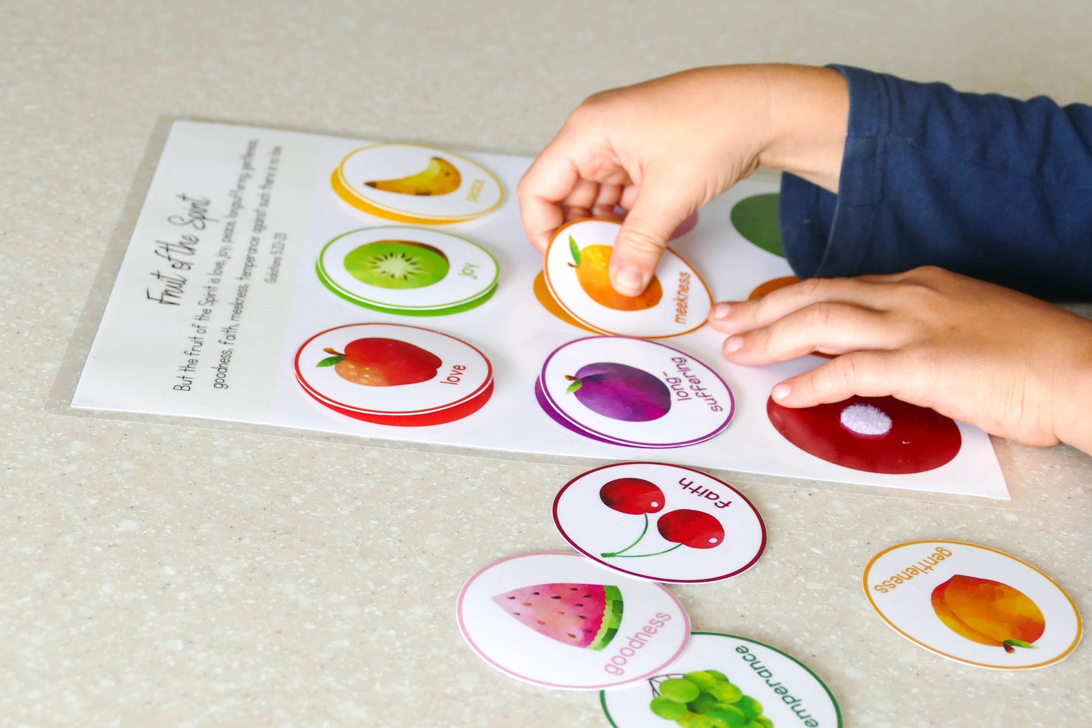 Fruit of the Spirit Busy Book Bible Study Sunday School - Etsy