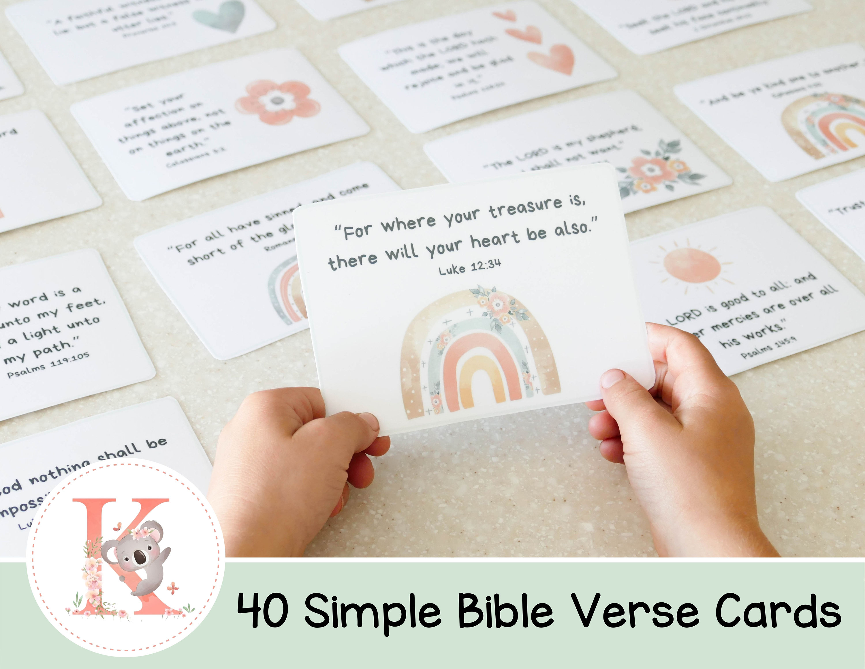 40 Bible Verse Cards Scripture Verse Bible Verse Card - Etsy