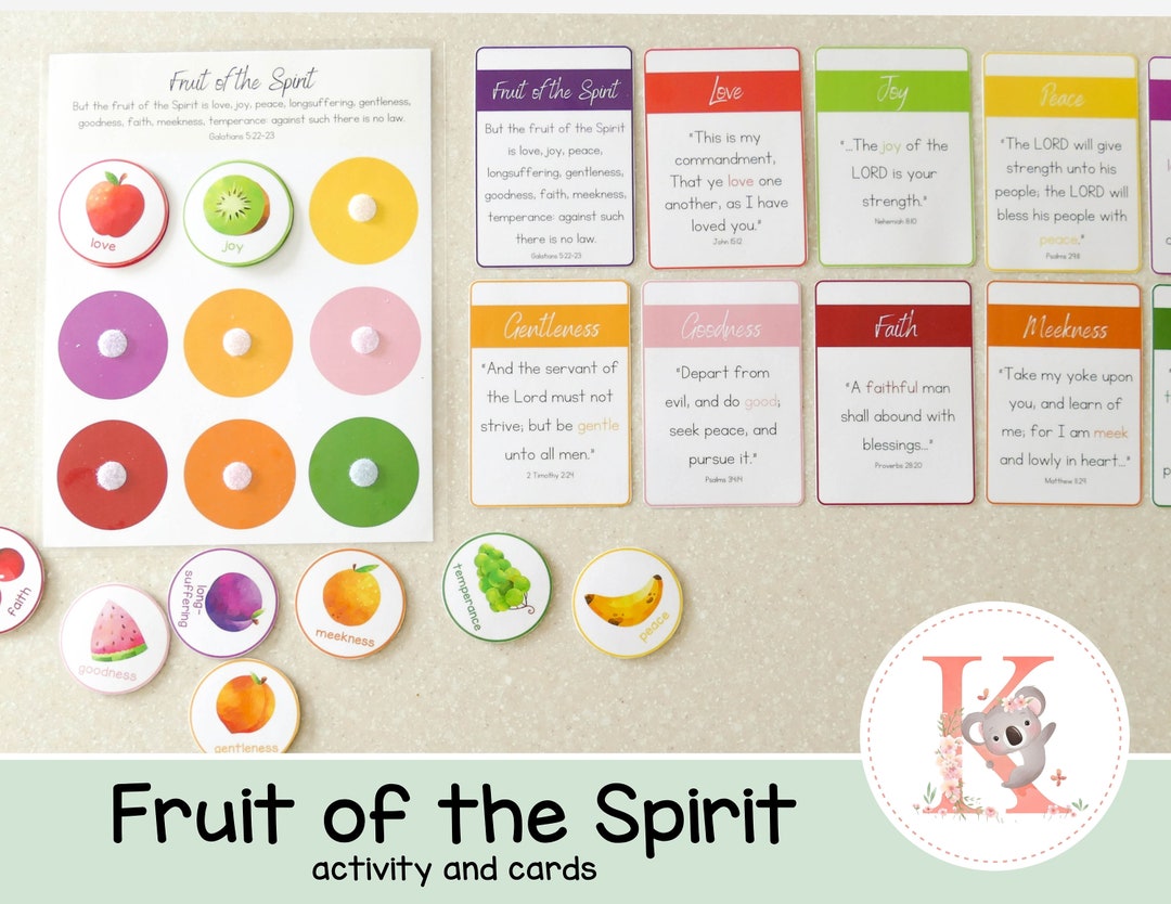 Fruit of the Spirit | Busy Book | Bible Study | Sunday School Church ...
