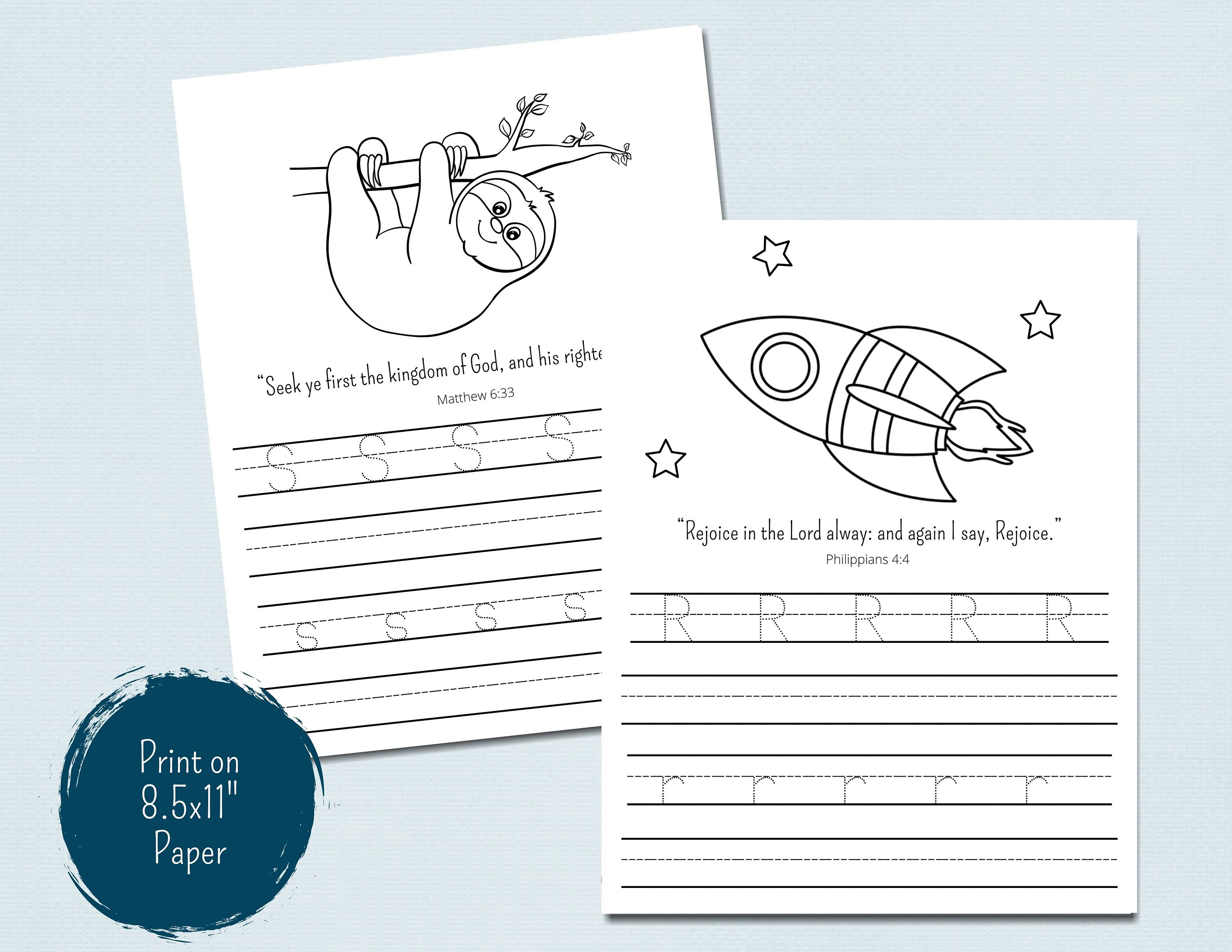 ABC Scripture Handwriting | Alphabet Scripture Verse Copywork | ABC ...