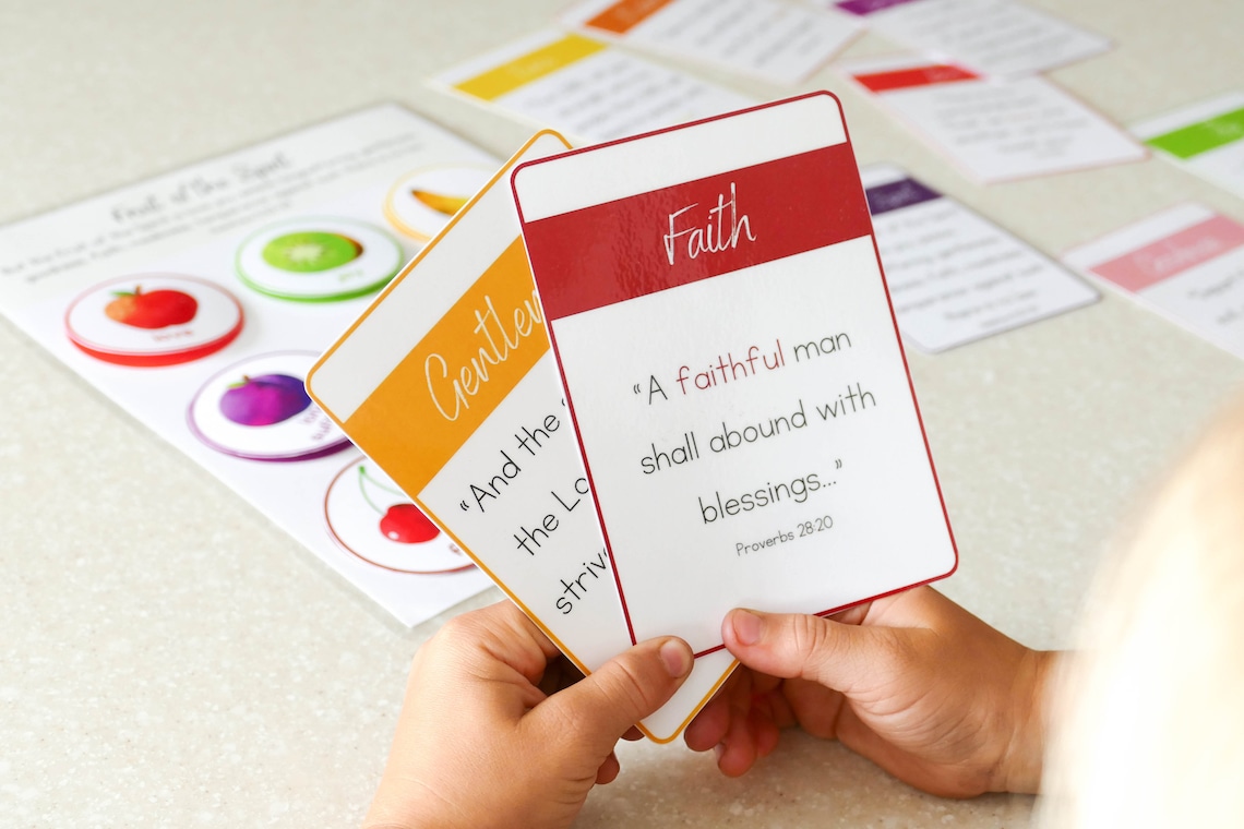 Fruit of the Spirit Busy Book Bible Study Sunday School - Etsy