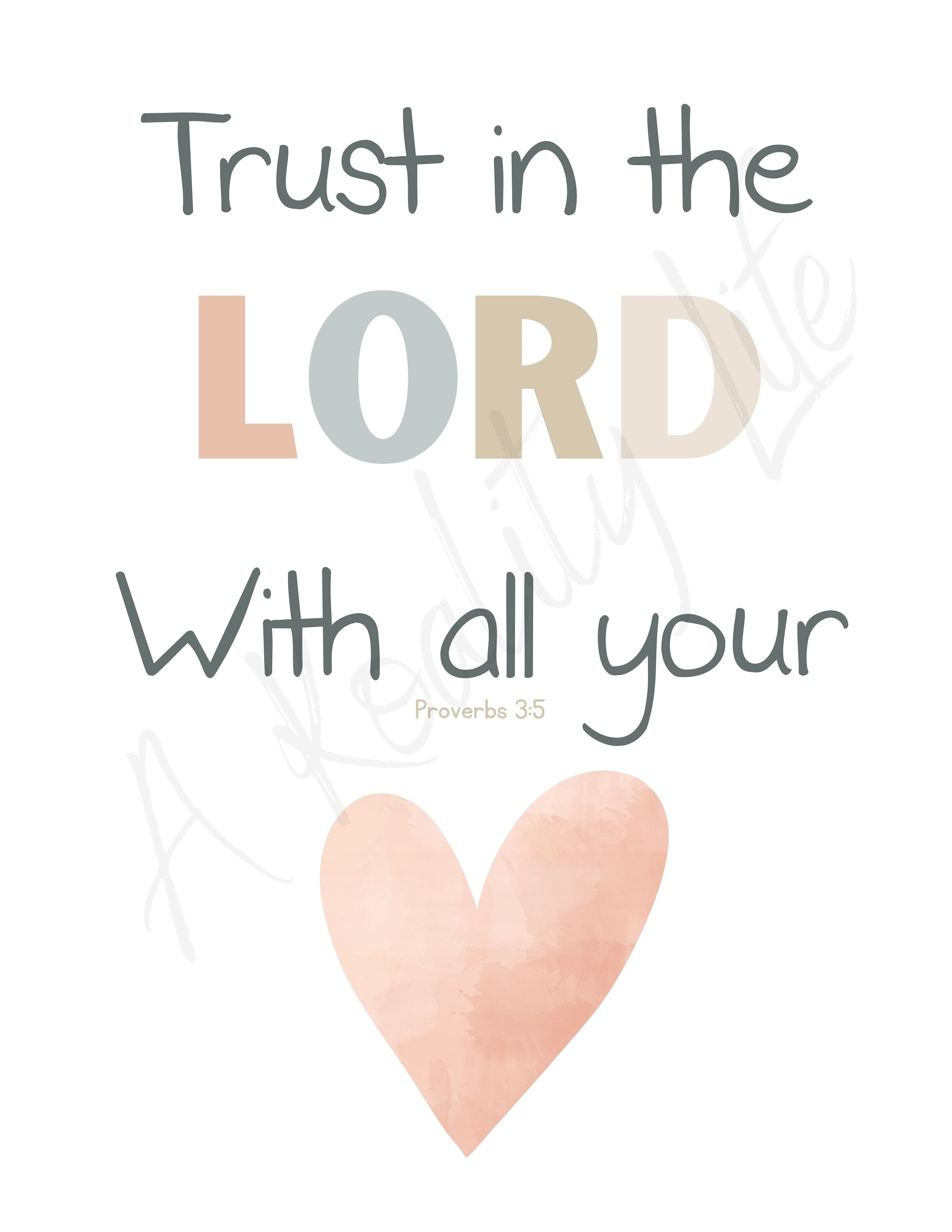 Kids Bible Verse Wall Art Scripture Prints Bible Sunday - Etsy