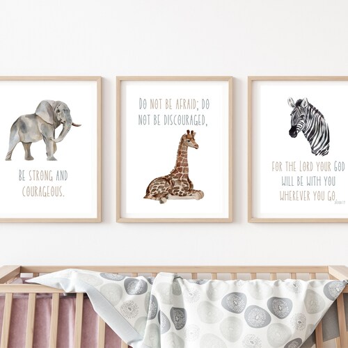 Kids Bible Verse Wall Art Scripture Prints Bible Sunday - Etsy