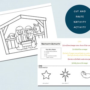 Nativity Activity for Kids | Nativity Coloring Sheet | Nativity | Bible ...