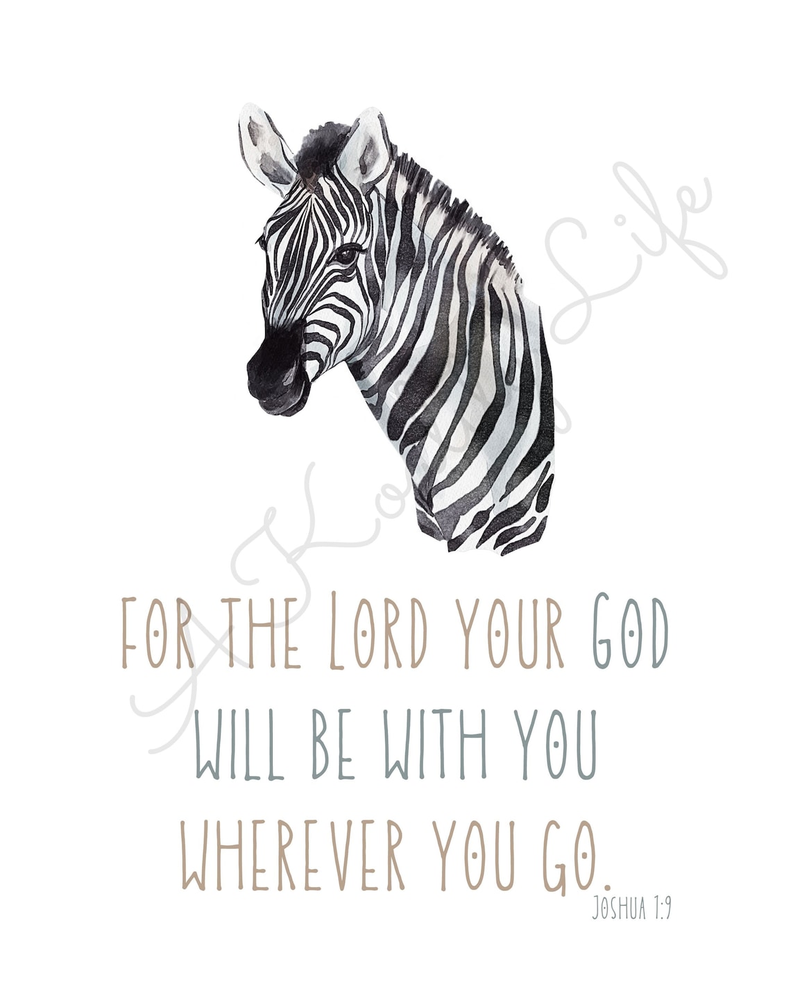Safari Animal Christian Wall Art Scripture Prints Bible - Etsy