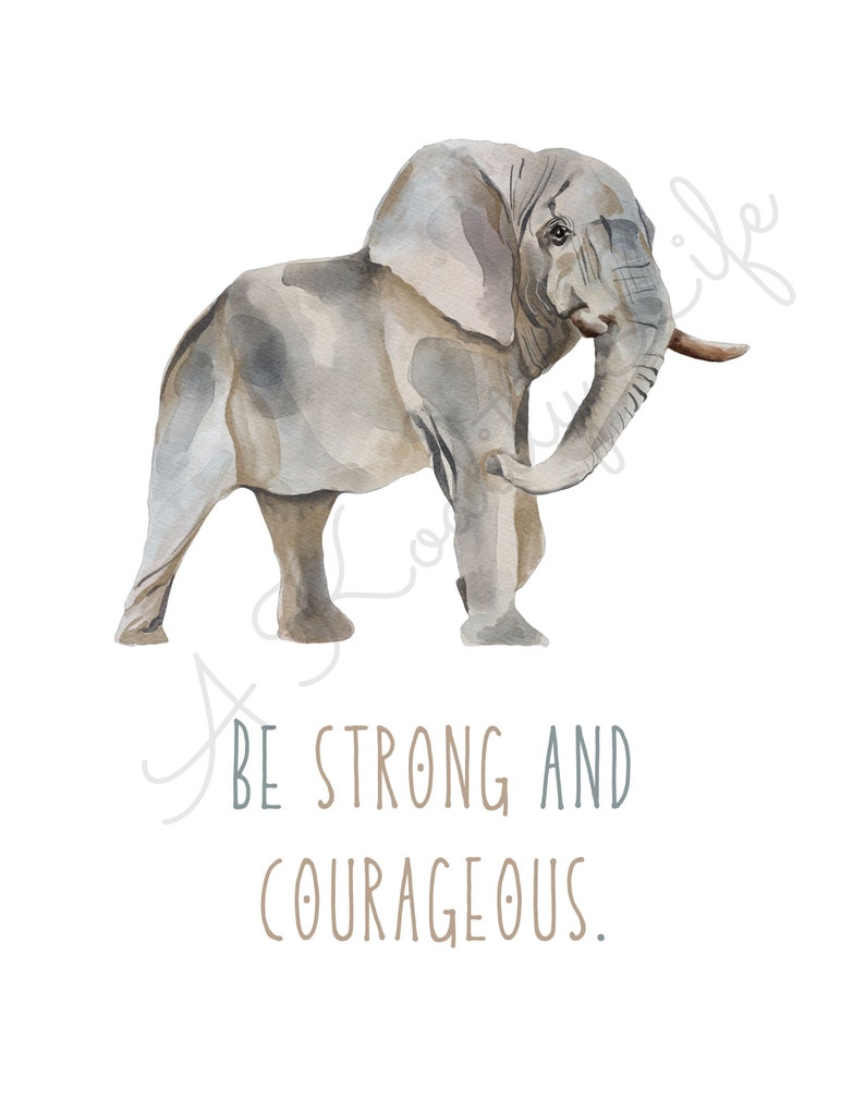 Safari Animal Christian Wall Art Scripture Prints Bible | Etsy