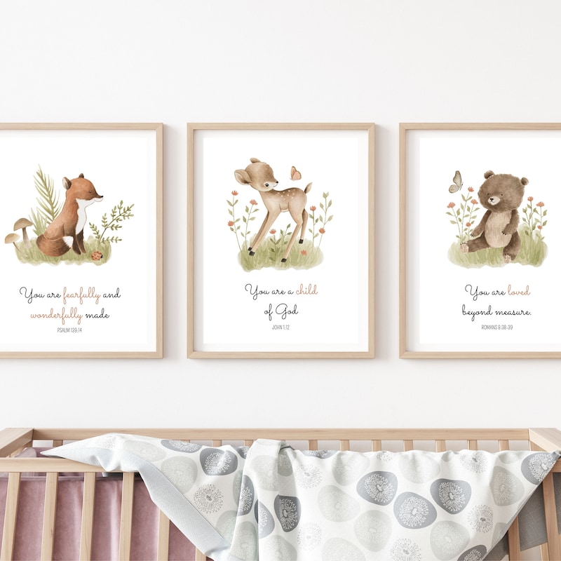 Forest Friends Art - Etsy