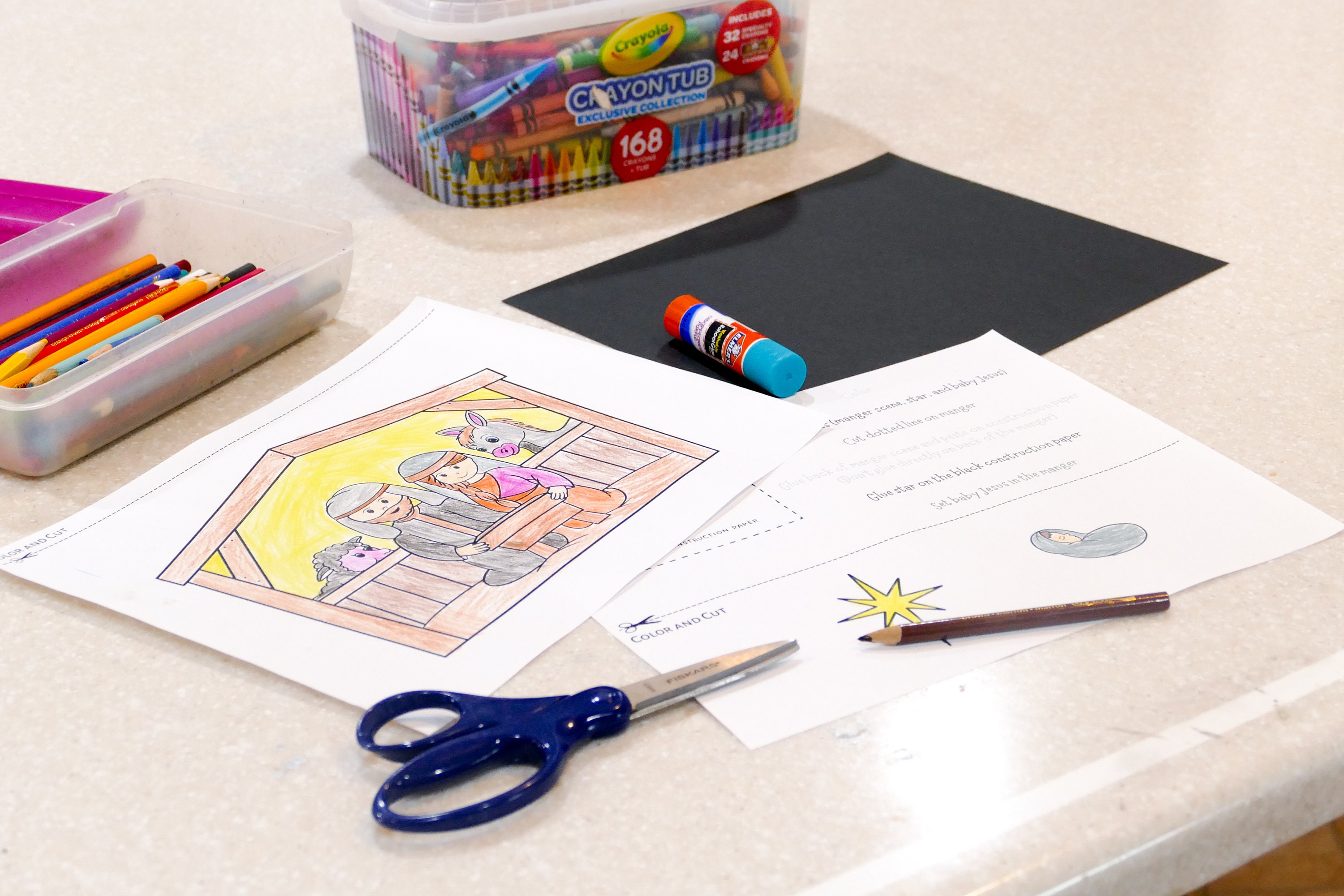 Nativity Activity for Kids | Nativity Coloring Sheet | Nativity | Bible ...