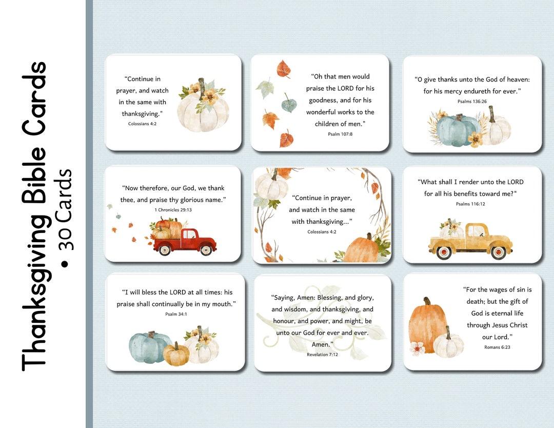 Thanksgiving Cards | Scripture Verse | Bible Verse Card | Harvest Place ...