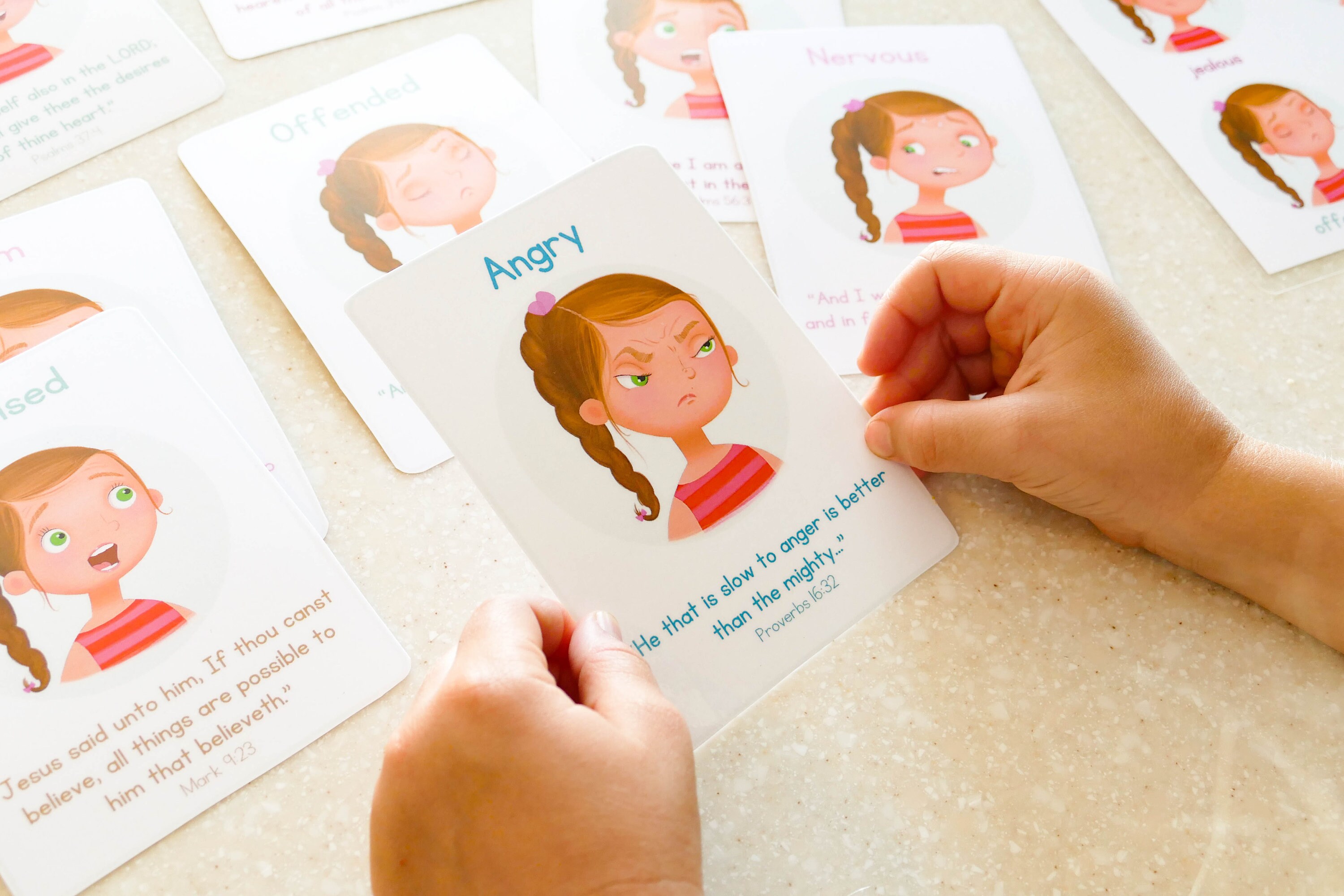 Christian Feeling and Emotion Cards | Cards and Poster | Feelings ...