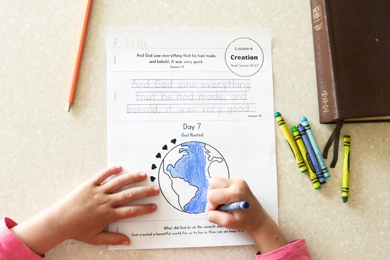 The Creation Lesson | Creation Activity | Bible Study| Sunday School ...