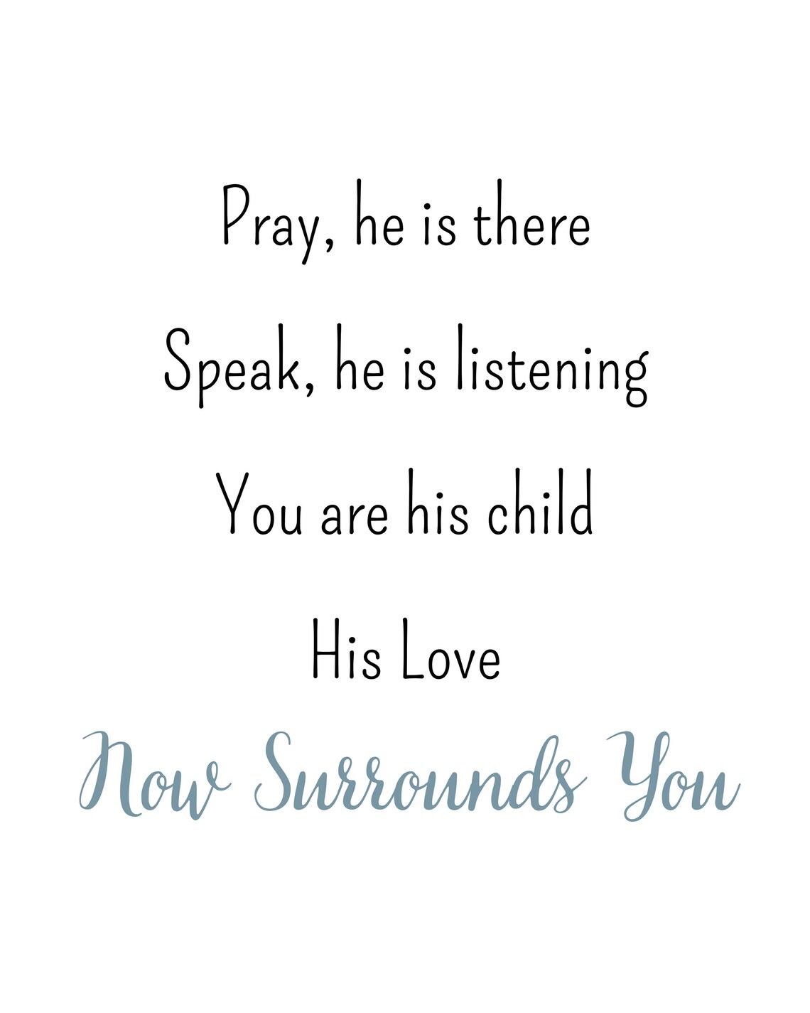 Pray He is There 3 Set Wall Art LDS Nursery Wall Art - Etsy