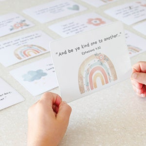 40 Bible Verse Cards | Scripture Verse | Bible Verse Card | Rainbow ...
