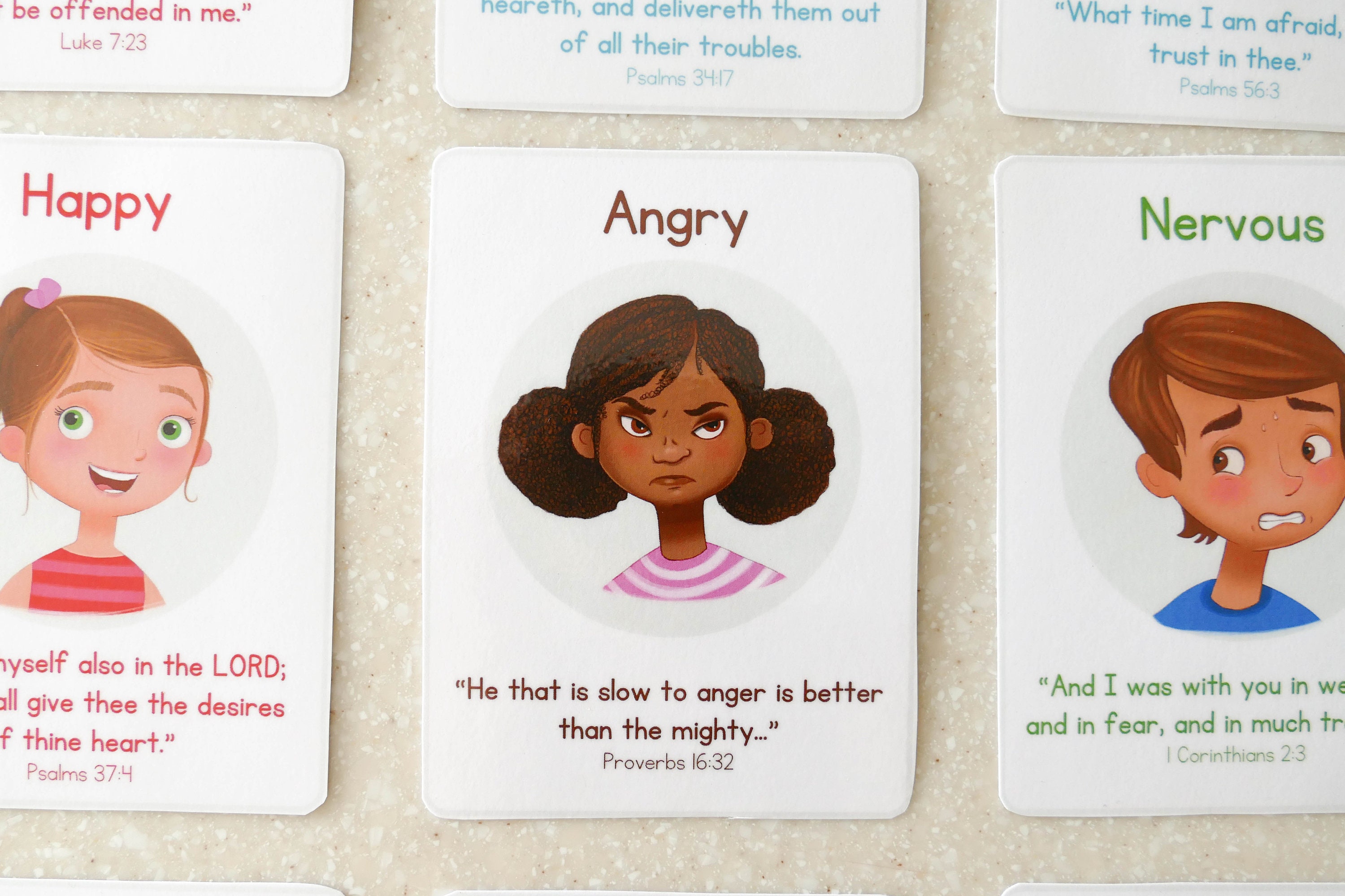 Christian Feeling and Emotion Cards | Cards and Poster | Feelings ...