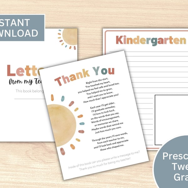 End of Year Letter to Students Preschool - Etsy