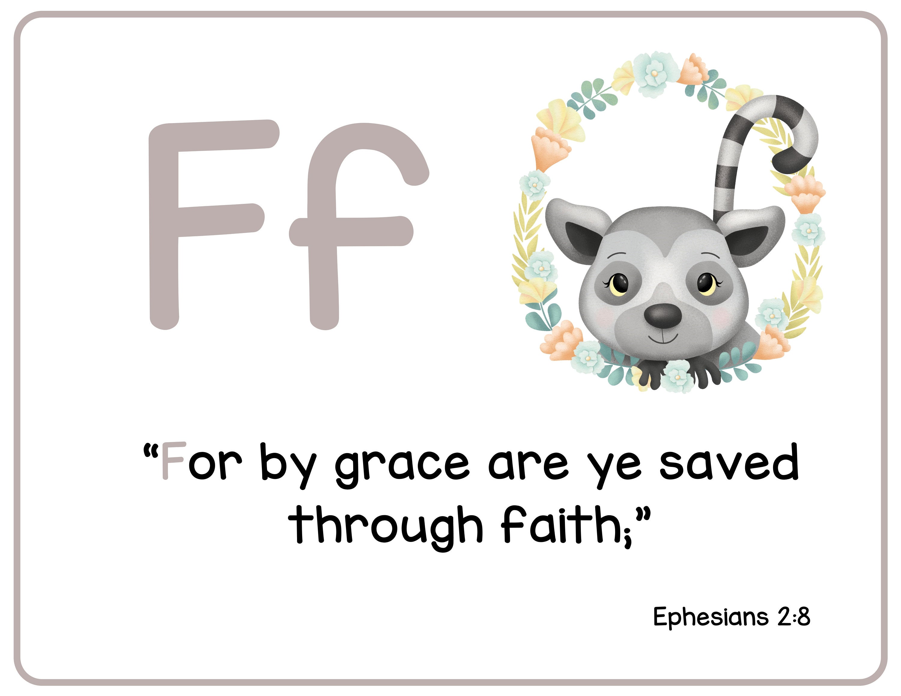 ABC Scripture Cards Alphabet Scripture Verse Bible Verse | Etsy