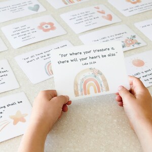 40 Bible Verse Cards | Scripture Verse | Bible Verse Card | Rainbow ...