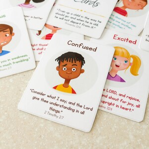 Christian Feeling and Emotion Cards Cards and Poster Feelings Emotions ...