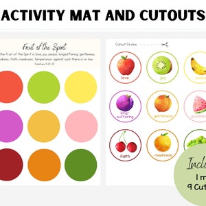 Fruit of the Spirit | Busy Book | Bible Study | Sunday School Church ...