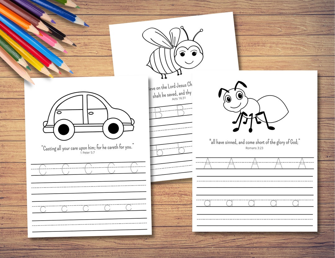 ABC Scripture Handwriting | Alphabet Scripture Verse Copywork | ABC ...