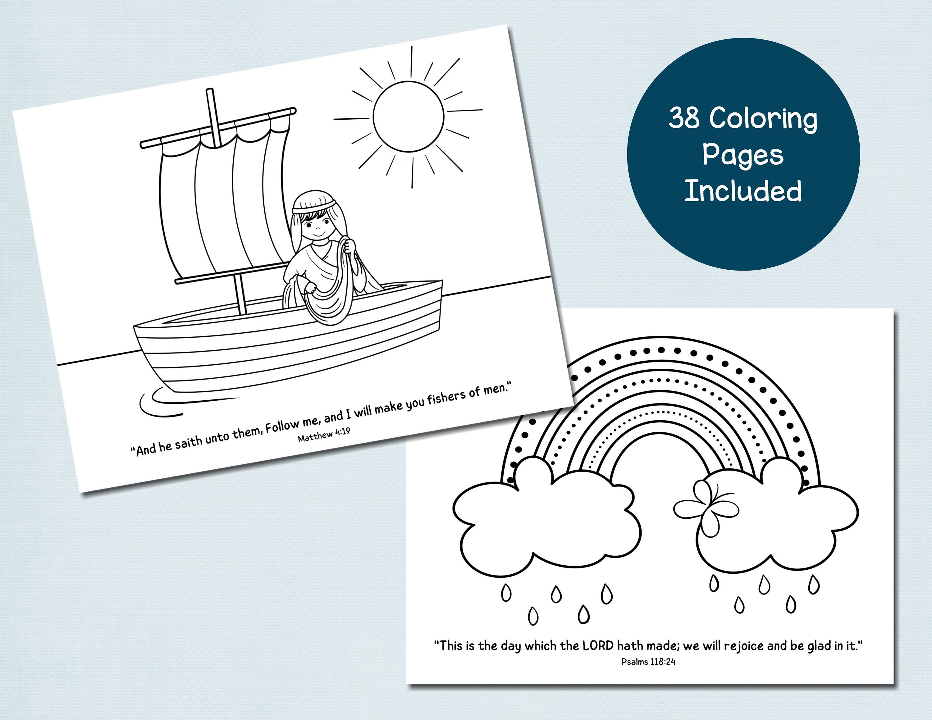 38 Bible Verse Coloring Pages | Scripture Verse Coloring | Sunday ...