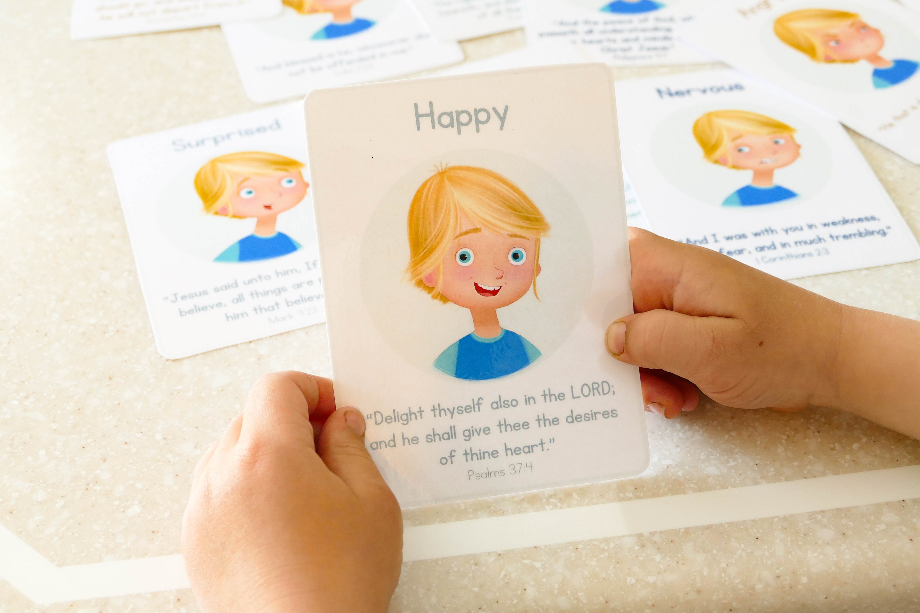 Christian Feeling and Emotion Cards | Cards and Poster | Feelings ...
