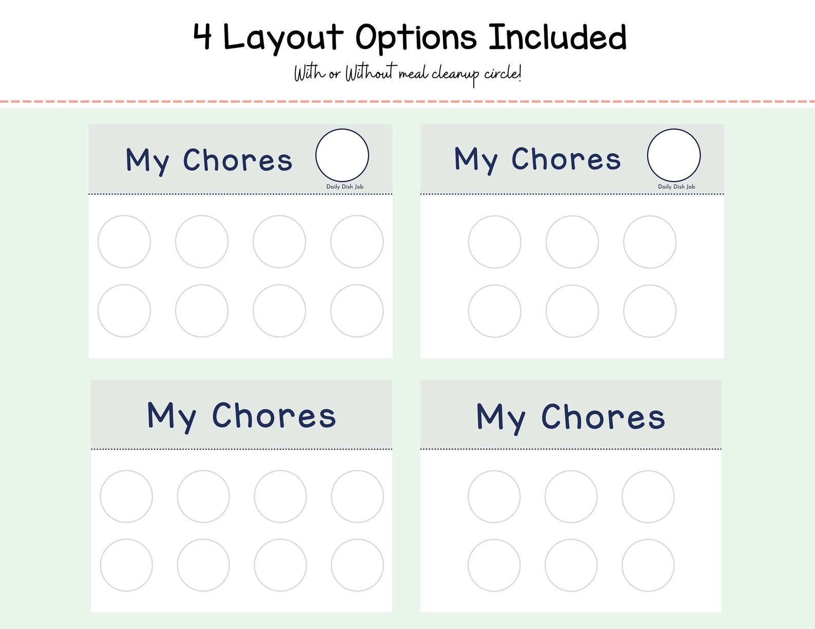 Chore Chart With Pictures Routine Chart Job Chart Visual - Etsy