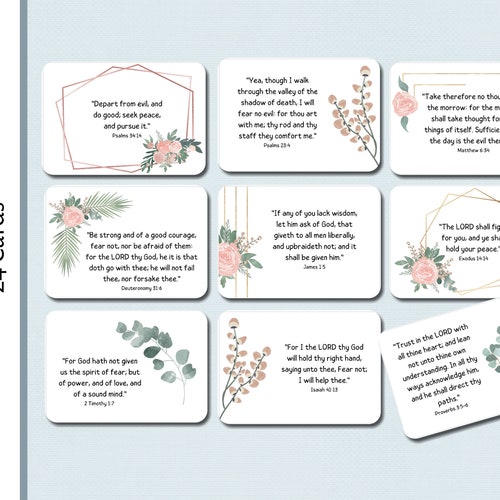 Printable Scripture Cards Bible Verse Cards Scripture Memory - Etsy