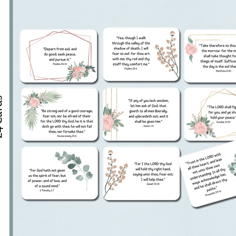 Bible Verse Cards - Etsy