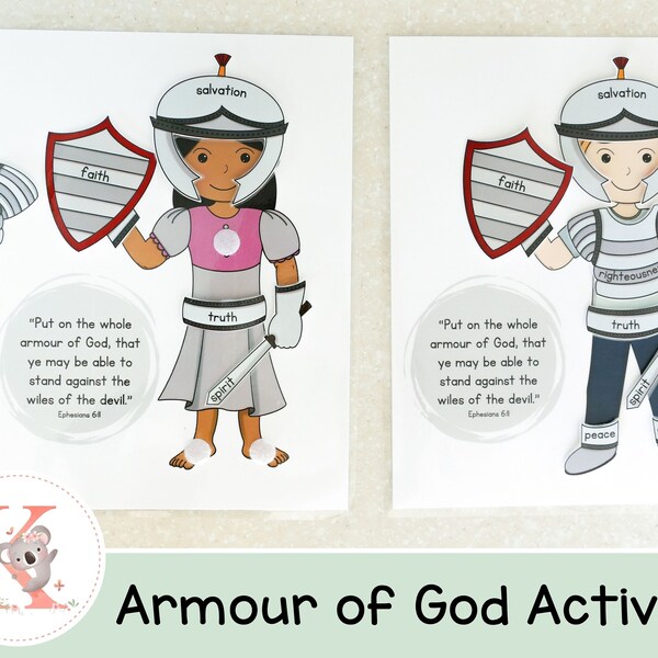 Armor of God Vbs - Etsy