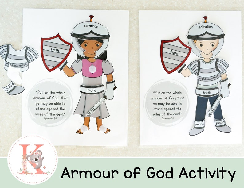 Armour of God Activity | Busy Book | Bible Study | Sunday School Church ...