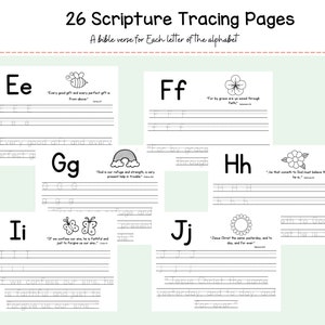 ABC Scripture Handwriting | Alphabet Scripture Verse Copywork | ABC ...