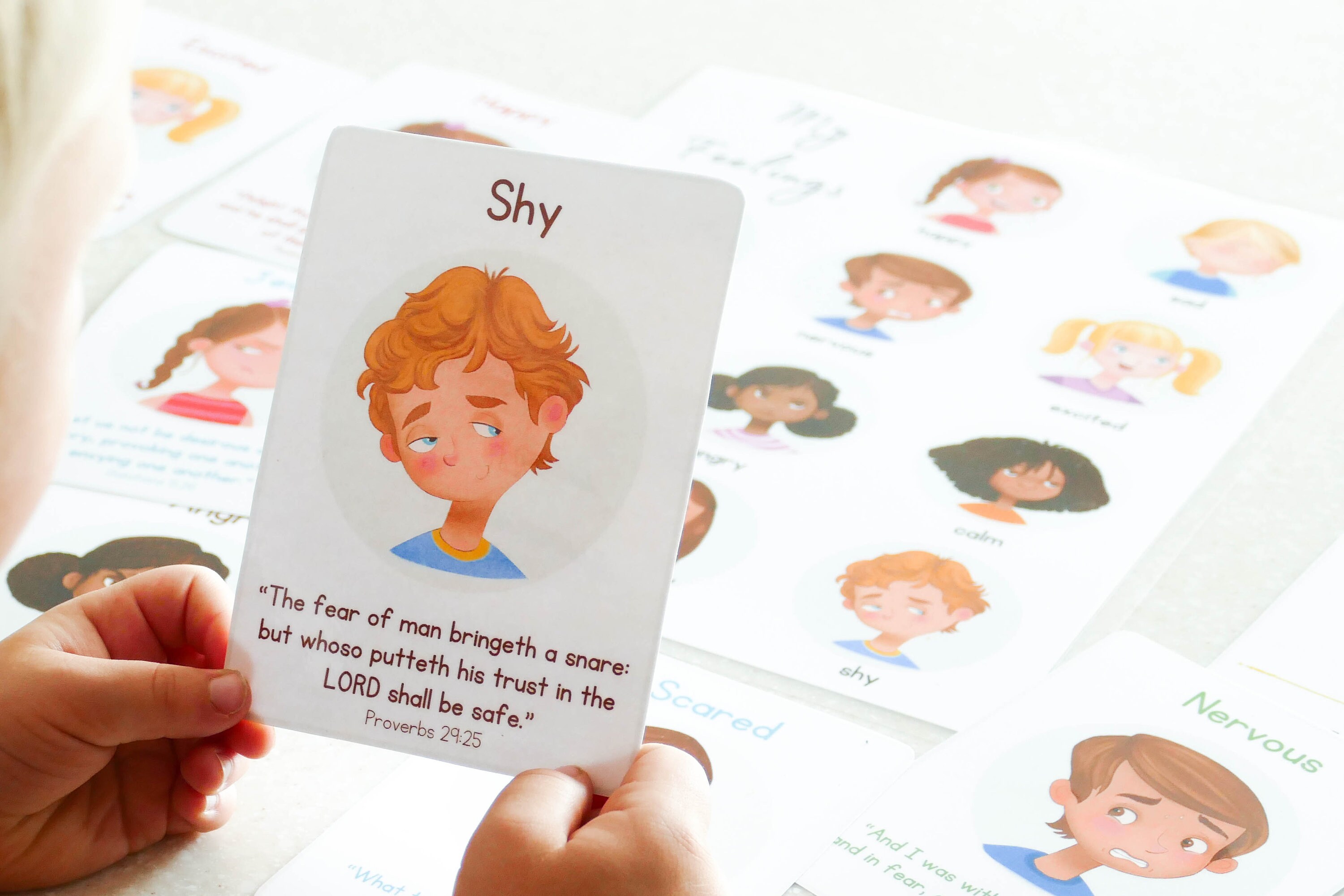 Christian Feeling and Emotion Cards | Cards and Poster | Feelings ...