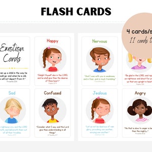 Christian Feeling and Emotion Cards Cards and Poster Feelings Emotions ...