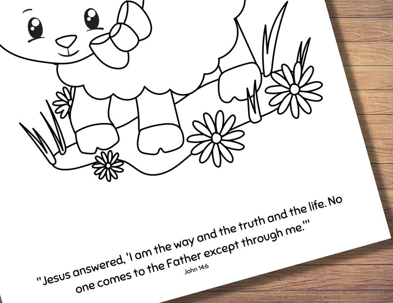 12 Easter Coloring Pages | Bible Verse | Sunday School | Kids Coloring ...